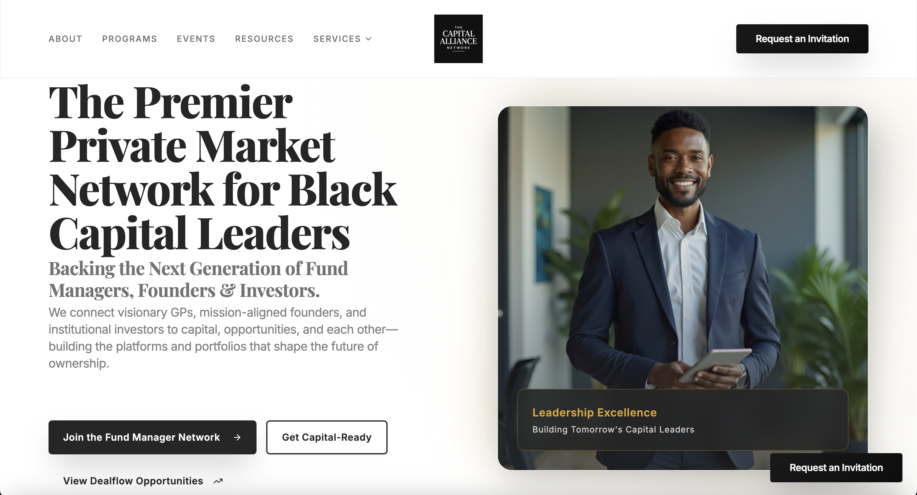 The Capital Alliance Network - The Premier Private Market Network